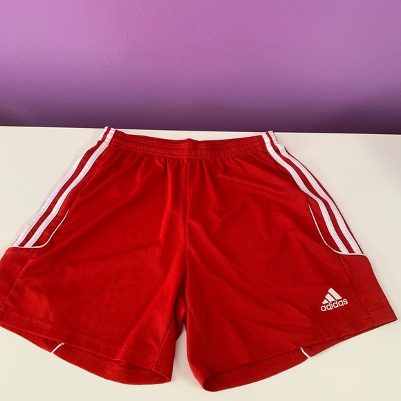 adidas | Shorts | Adidas Climalite Red Athletic Shorts | Poshmark